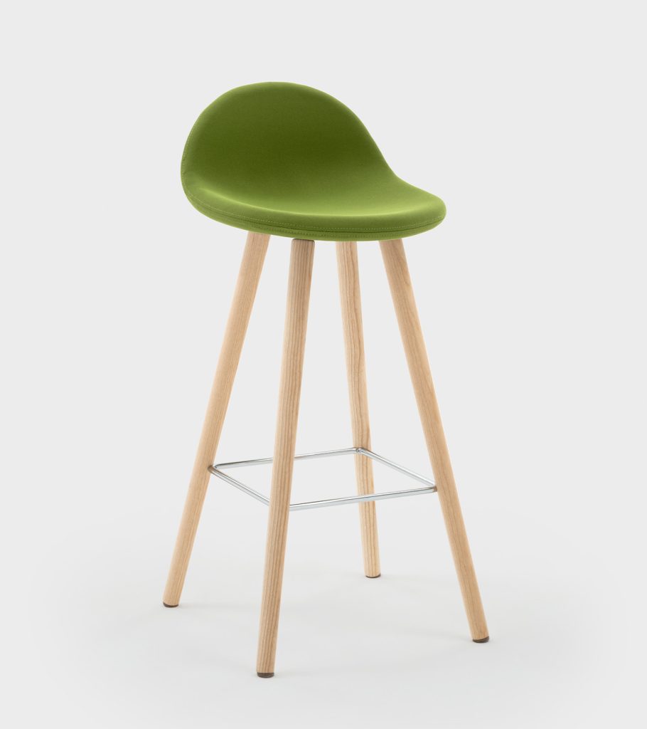 Ted | Design stool woden legs - Viganò & C.